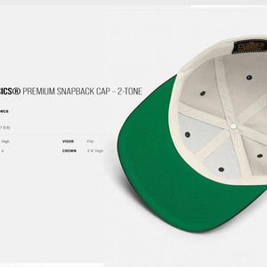 Custom Two Tone Hat Embroidered Custom Snapback Varsity Font Hat Custom ...