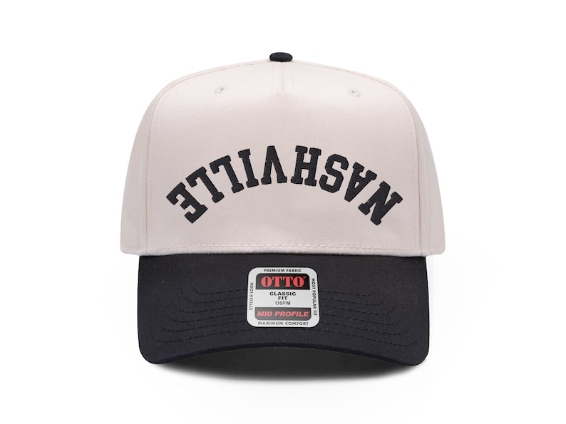 Upside Down Hat Custom Two Tone Embroidered Hat Upside Down City Hat ...