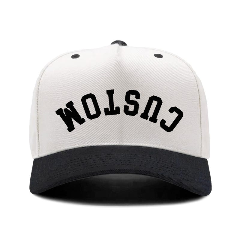 Upside Down Text Hat - Etsy