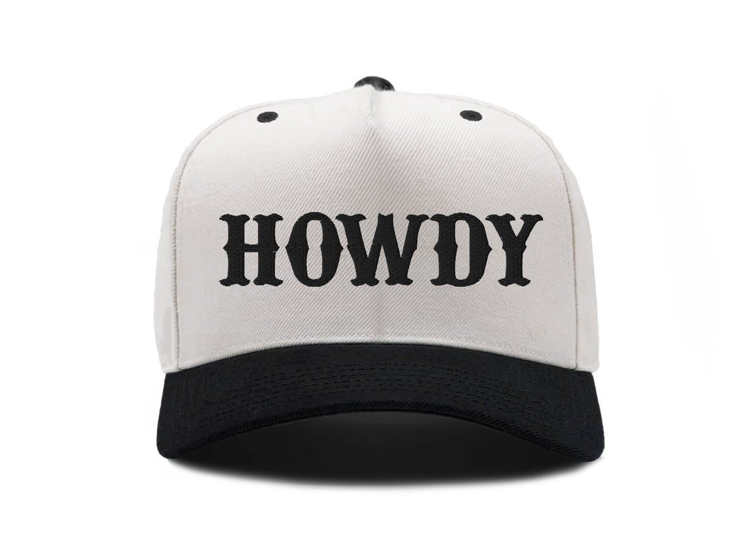 Howdy Hat Two Tone Western Hat Embroidered Howdy Trucker Hat Cowgirl ...