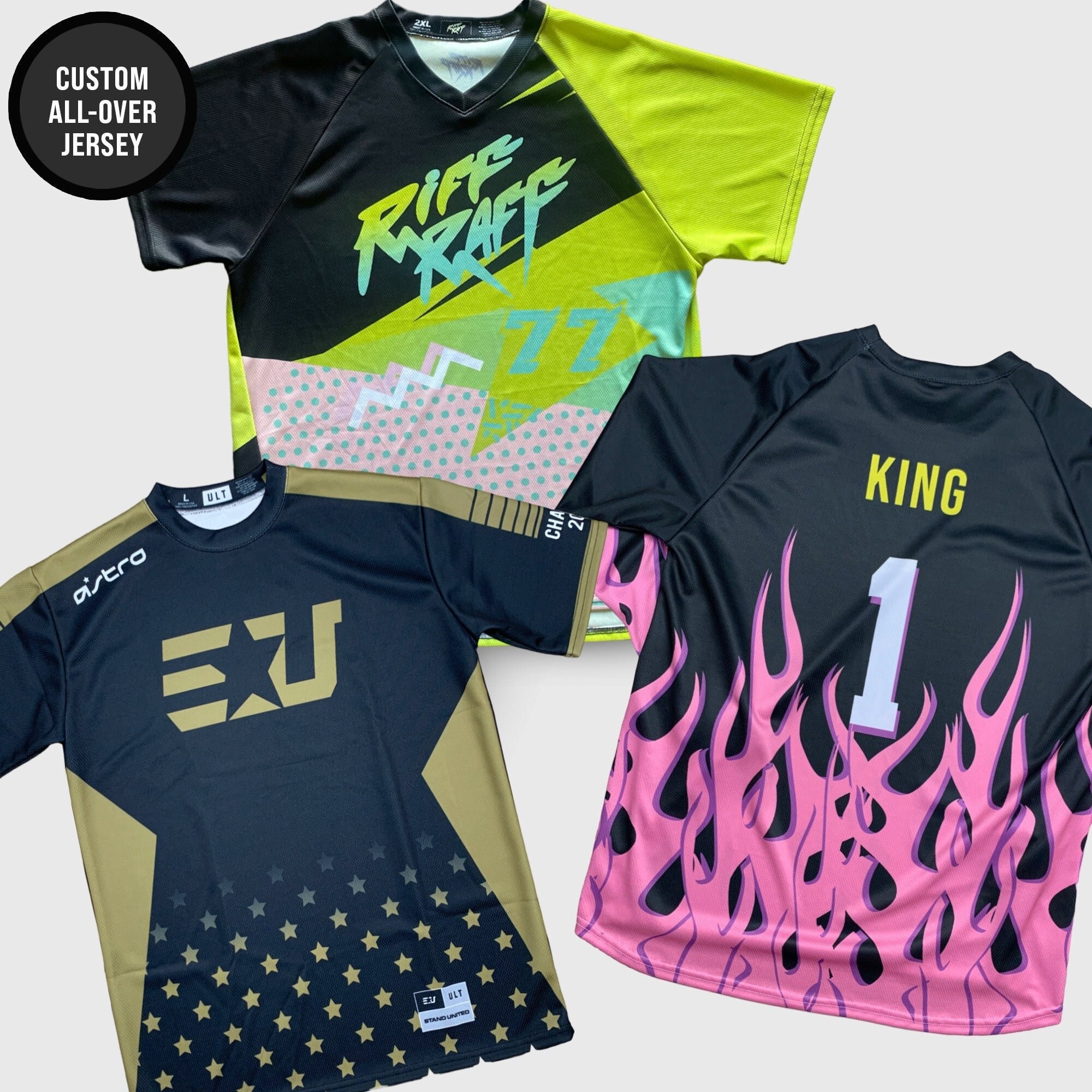 Custom Jersey All Over Print Jersey Team Jersey Gaming Short - Etsy