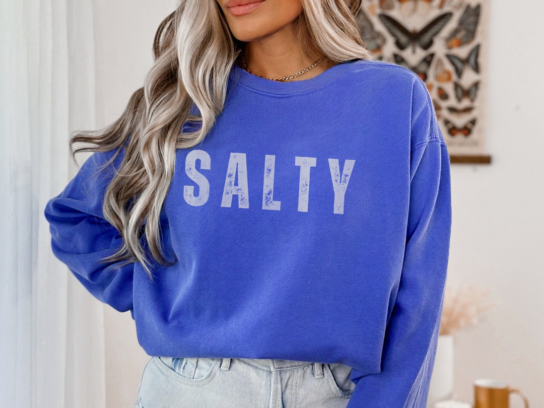 Salty Sweatshirt Beach Vibes Sweatshirt Ocean Aesthetic Sweatshirt for ...