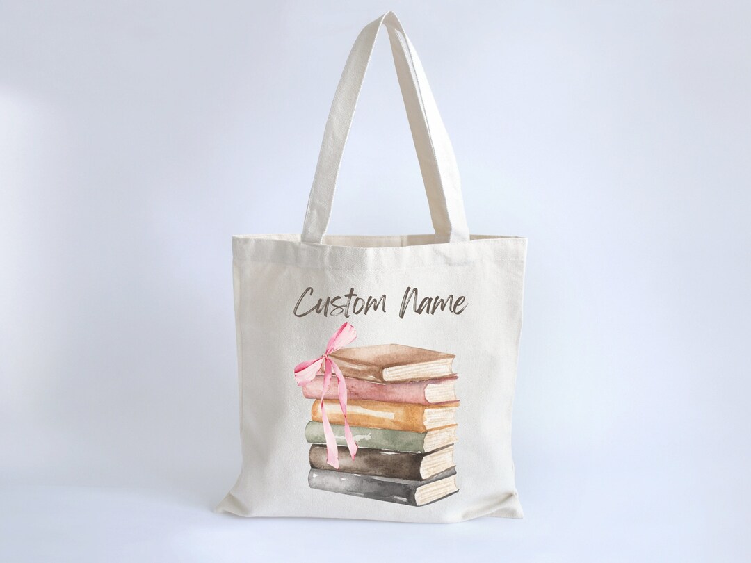 Bookish Tote Bag Custom Book Lover Bag Custom Tote Bag for Literature ...