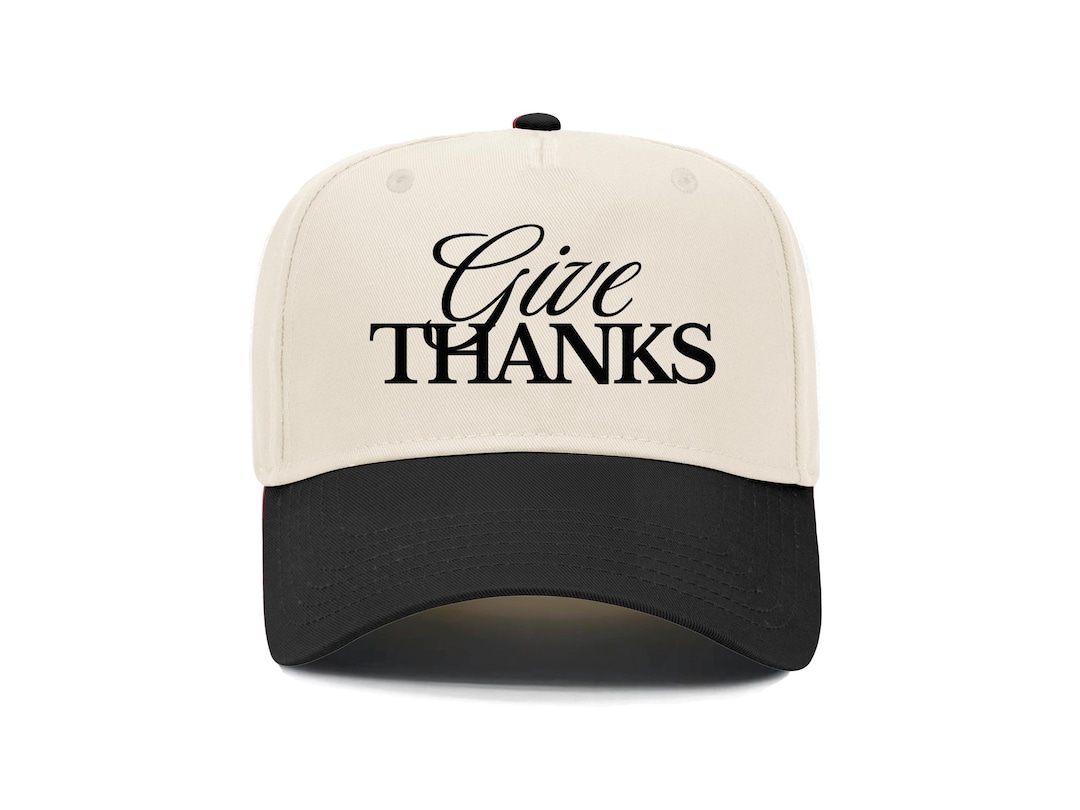 Give Thanks Hat Embroidered Trucker Hat: Thankful Hat for Her, Festive ...