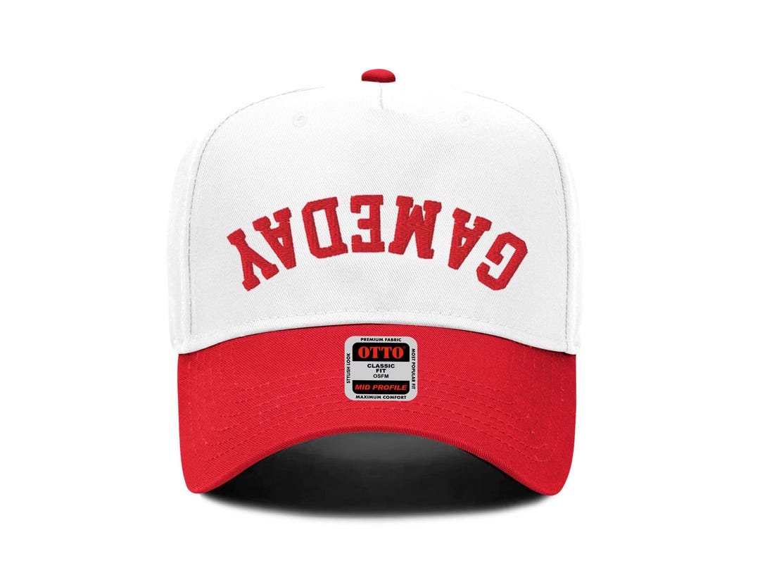 Gameday Trucker Hat: Football Fan Gift, Upside Down Game Day Hat for ...