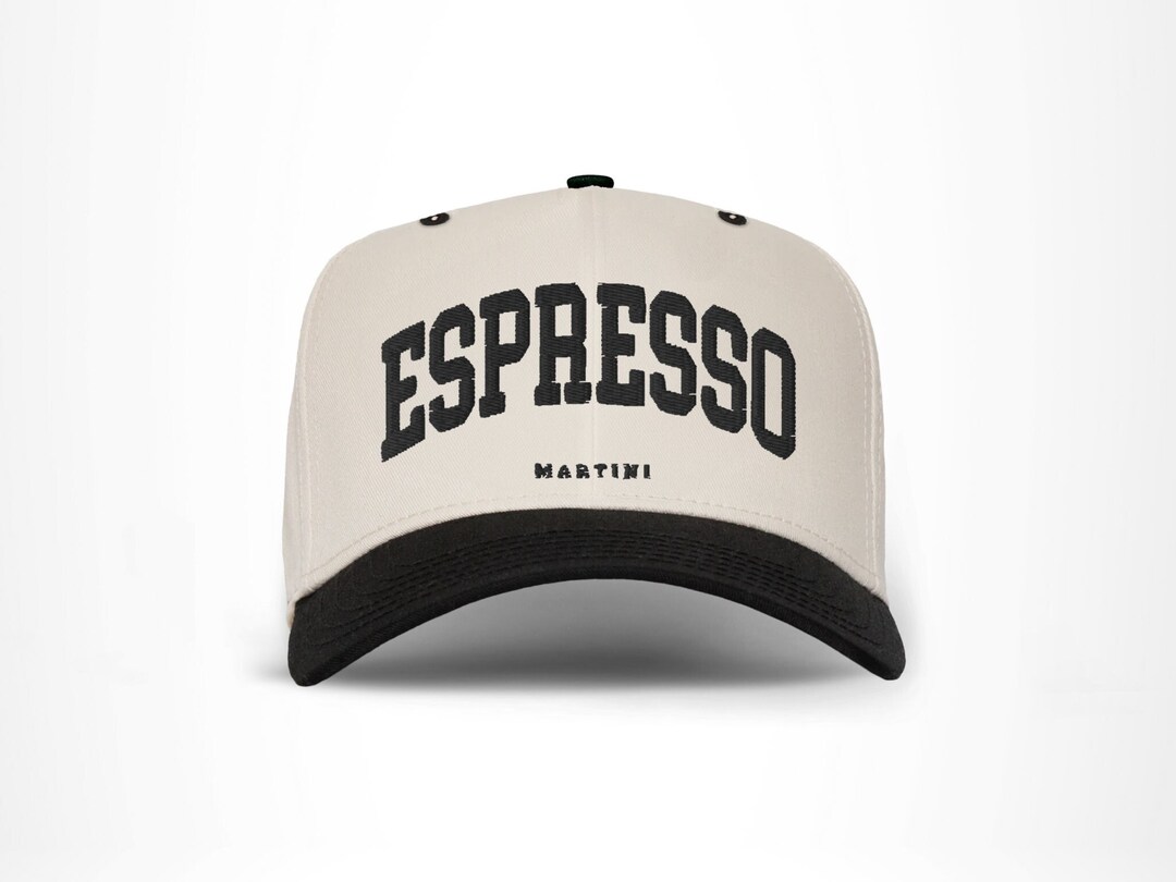 Espresso Martini Hat Two Tone Hat Embroidered Espresso Martini Snapback ...