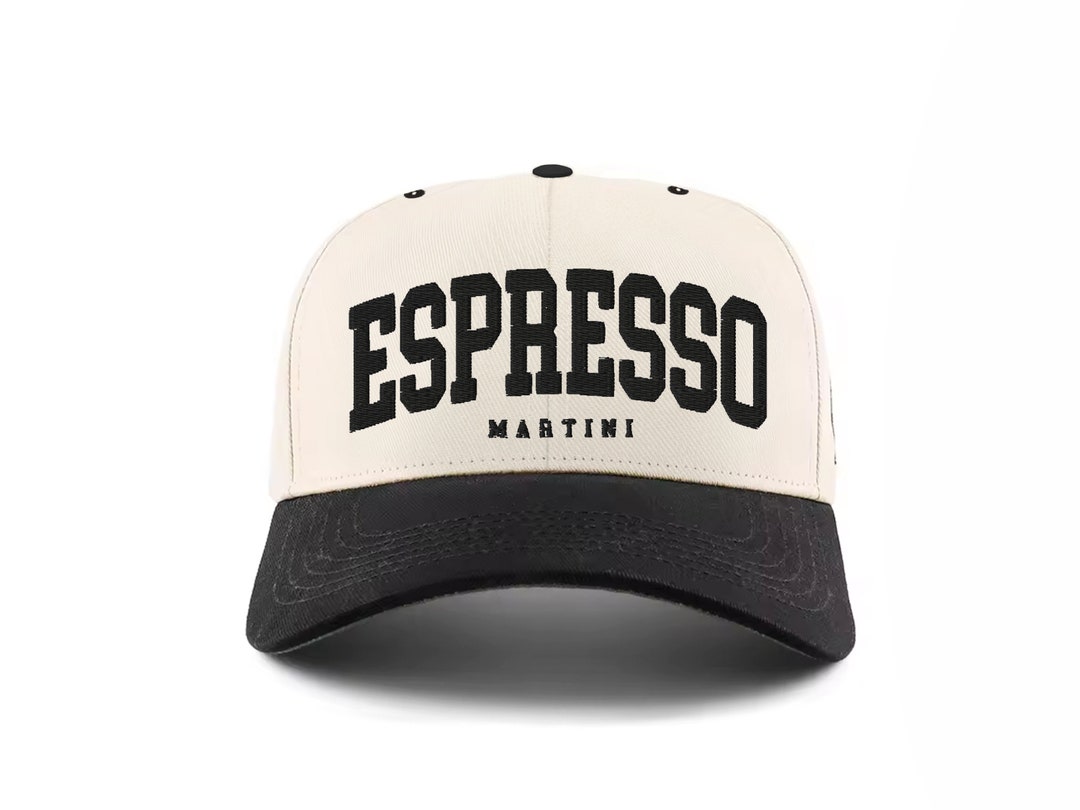 Espresso Martini Hat Two Tone Hat Embroidered Espresso Martini Snapback ...