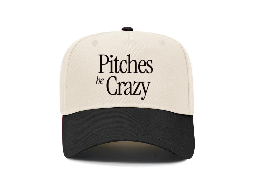 Funny Baseball Hat: Pitches Be Crazy Trucker Hat, Baseball Hat for Fan ...