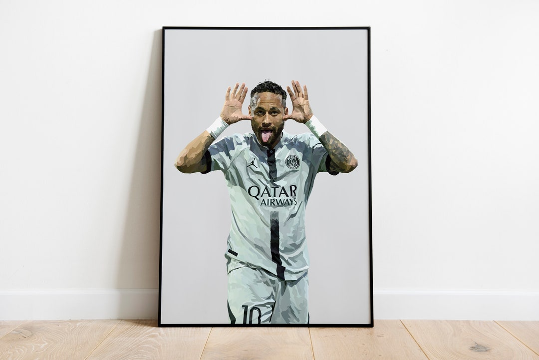 Neymar Jr Print, Football Wall Art, Football Print, INSTANT DOWNLOAD - Etsy