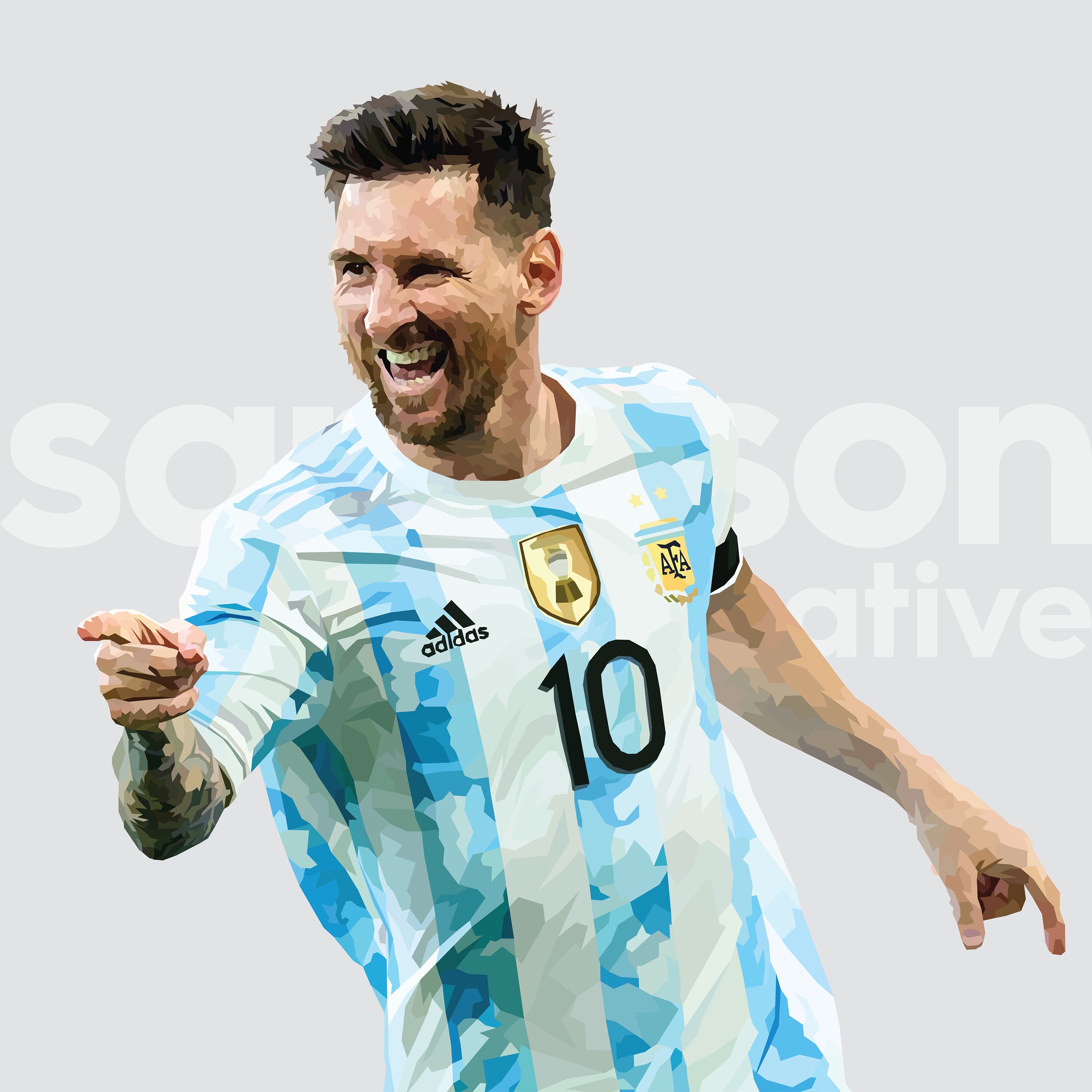 Lionel Messi Print, Football Wall Art, Football Print, INSTANT DOWNLOAD ...