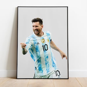 Lionel Messi Print, Football Wall Art, Football Print, INSTANT DOWNLOAD ...