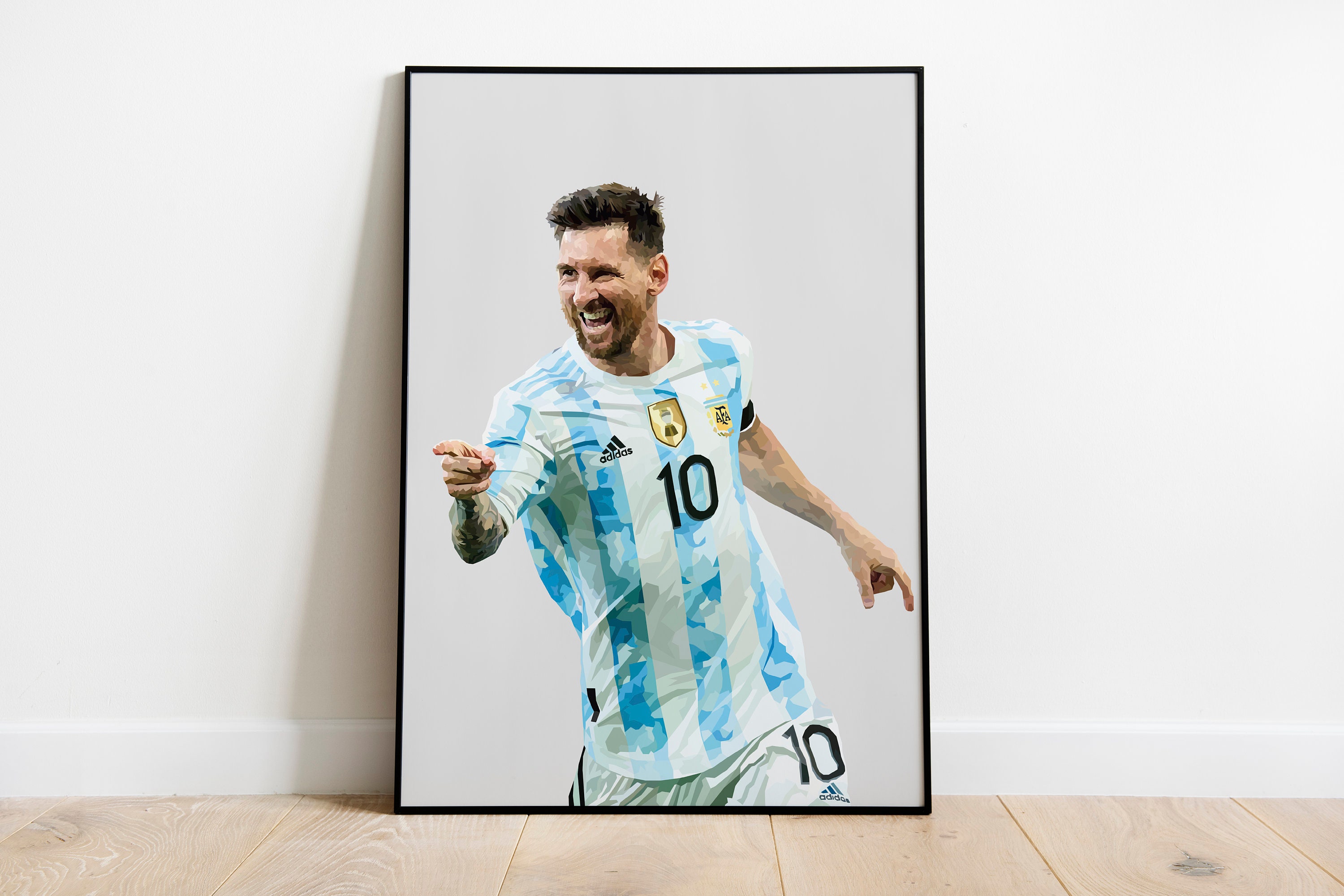 Lionel Messi Print, Football Wall Art, Football Print, INSTANT DOWNLOAD ...