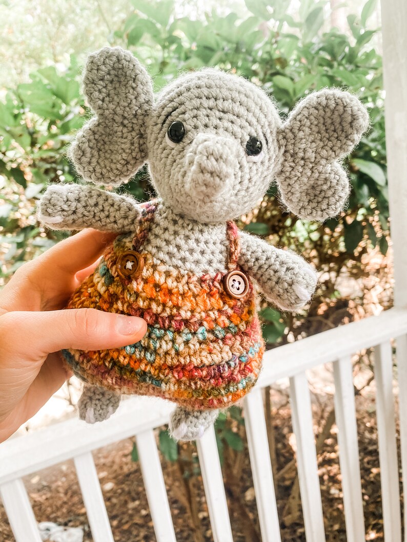 Eloise the Elephant Crochet Pattern - Etsy