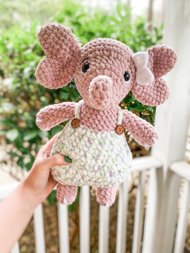 Eloise the Elephant Crochet Pattern - Etsy