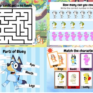Bluey Themed Busy Book - Etsy