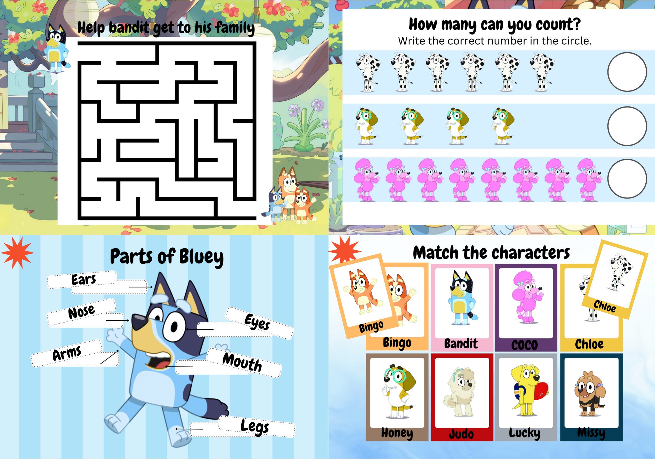 Bluey Themed Busy Book - Etsy