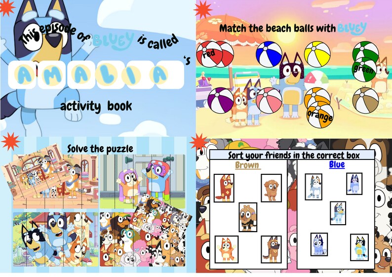 Bluey Themed Busy Book - Etsy