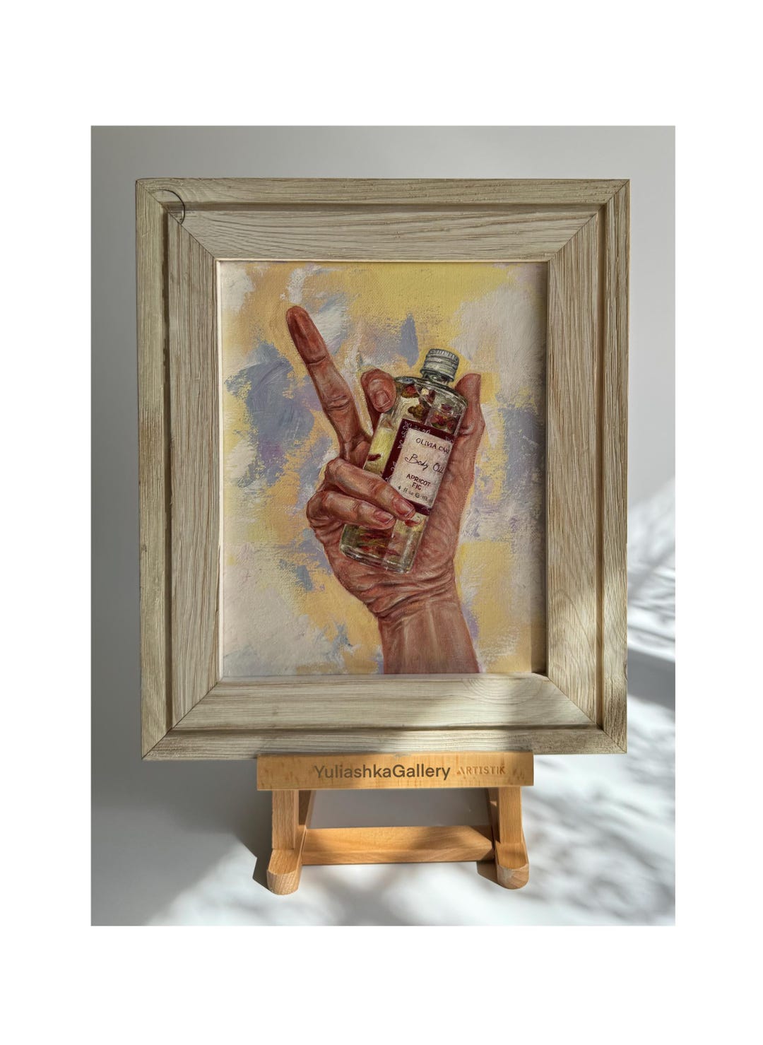 Body Oil Art Hand Art Original Oil Painting Realism Fingers Art ...