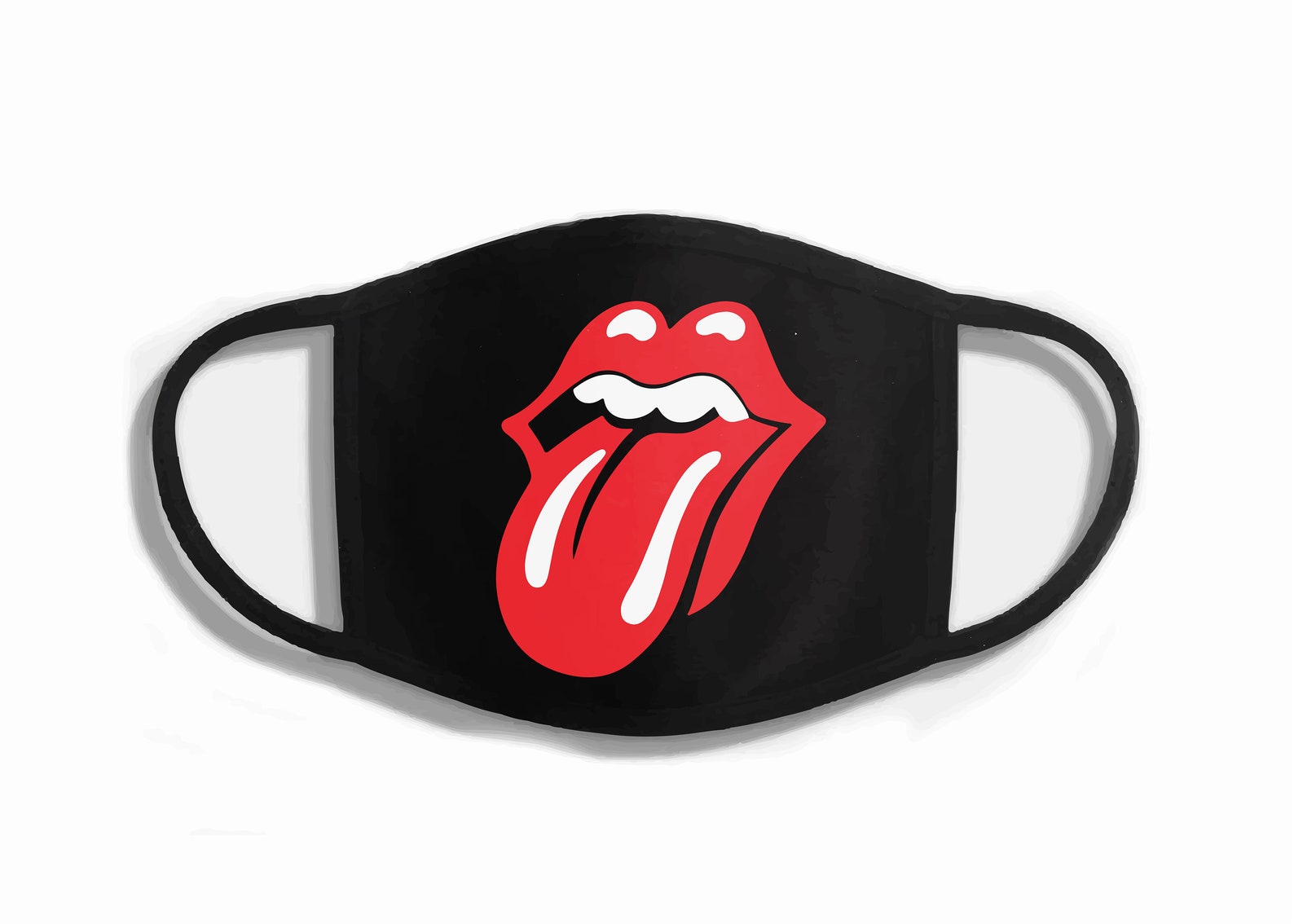 Rolling Stones Face Mask Classic Rock Mask Tongue Mask | Etsy