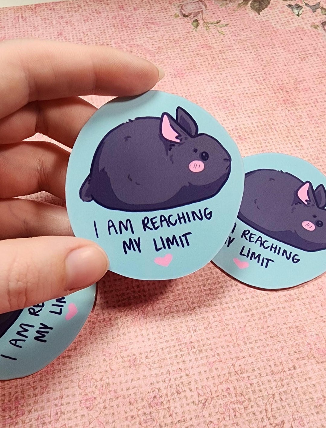 Reaching My Limit Rabbit Sticker - Etsy
