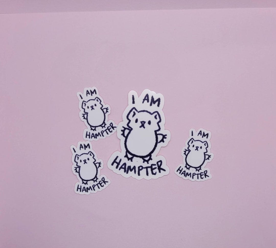 I Am Hampter - Cute Hamster Sticker for Journal Planner Cute Kawaii ...