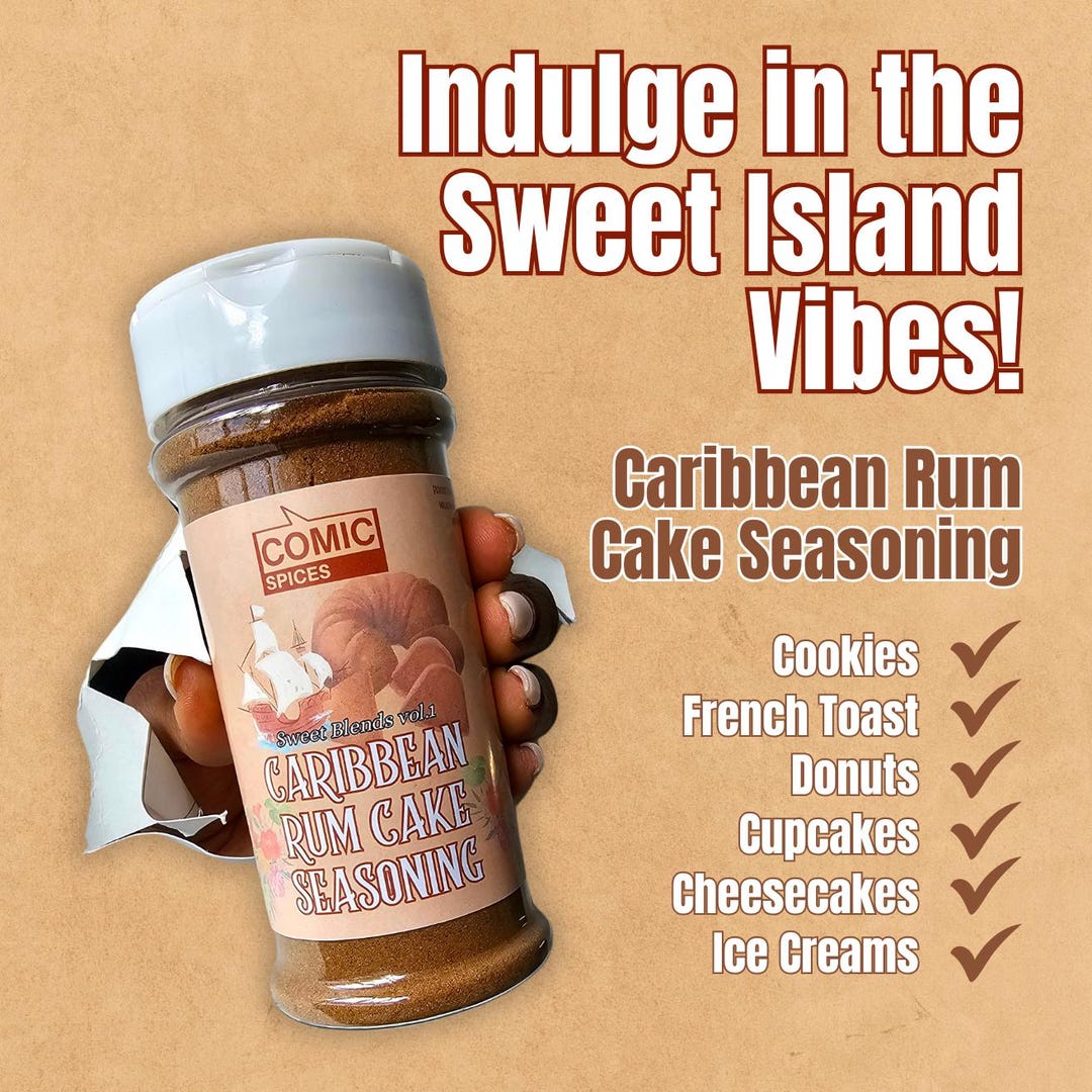 Caribbean Rum Cake Seasoning | Tropical Spice Blend | Gourmet Baking ...