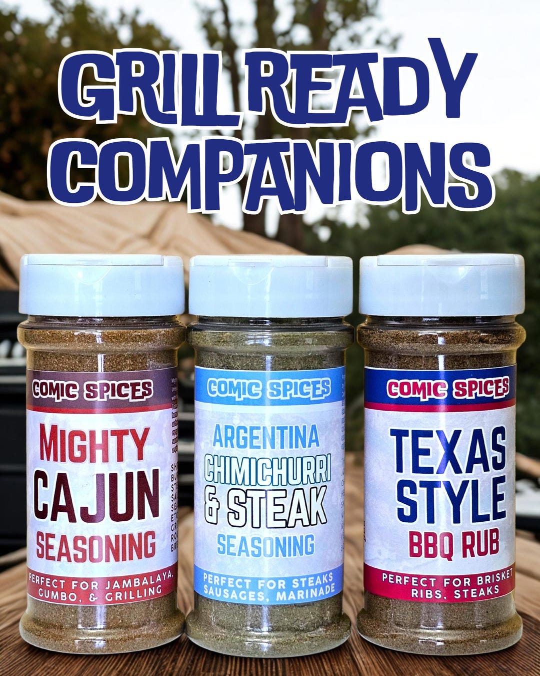 BBQ Spice Set – Grill Ready Seasonings Gift | Cajun, Argentina Steak ...