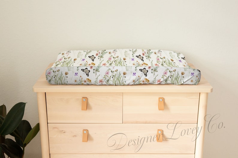 Wildflowers Baby Crib Sheet Changing Pad Cover Floral Baby - Etsy