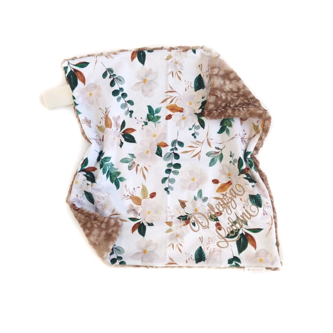 Lovey, Baby Lovie, Lovey for Babies in Beautiful Magnolias, Lovie Tag ...