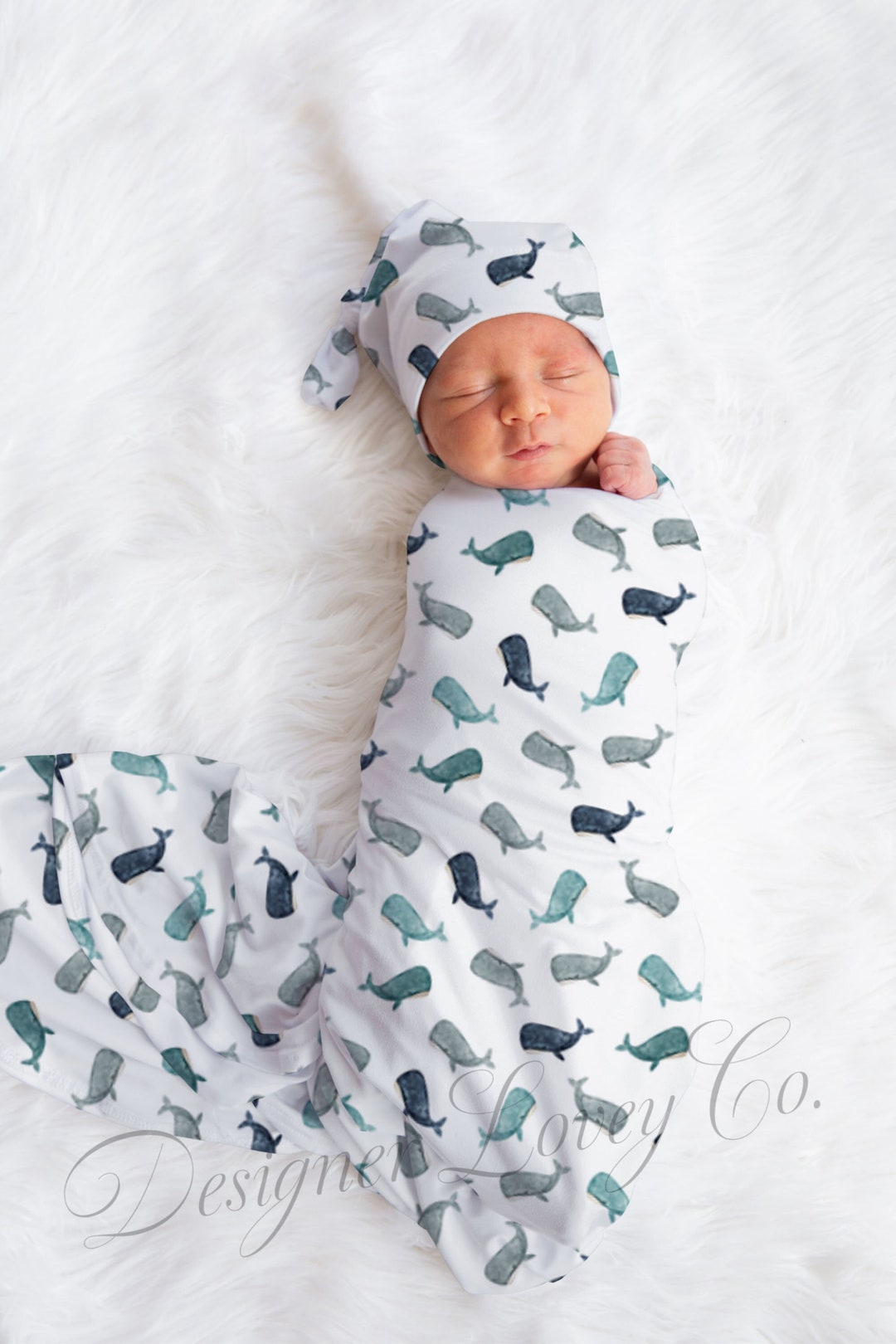 Whale Swaddle Blanket, Baby Swaddle, Ocean Swaddle Wrap - Etsy