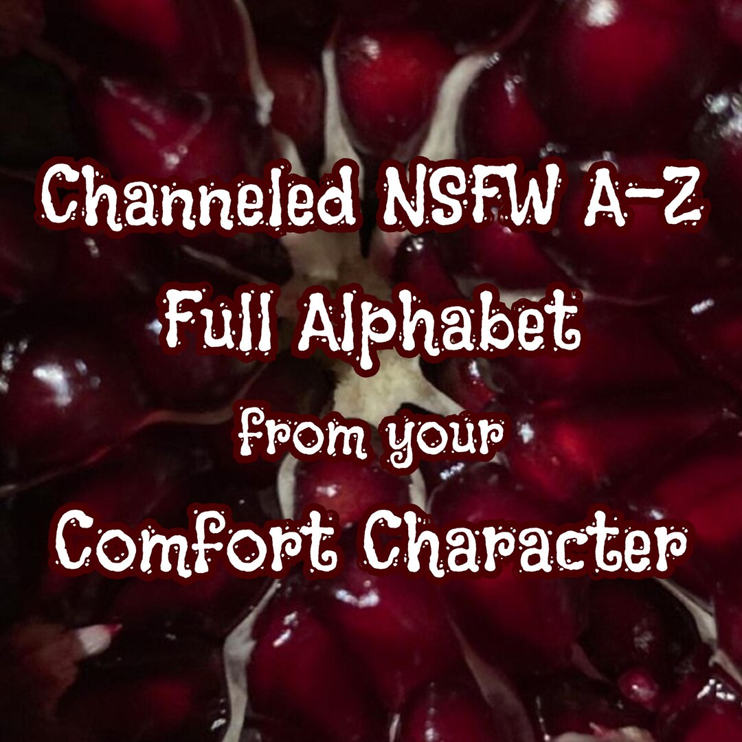 18 ONLY Full Alphabet A-Z NSFW Alphabet Channeled Comfort Character ...