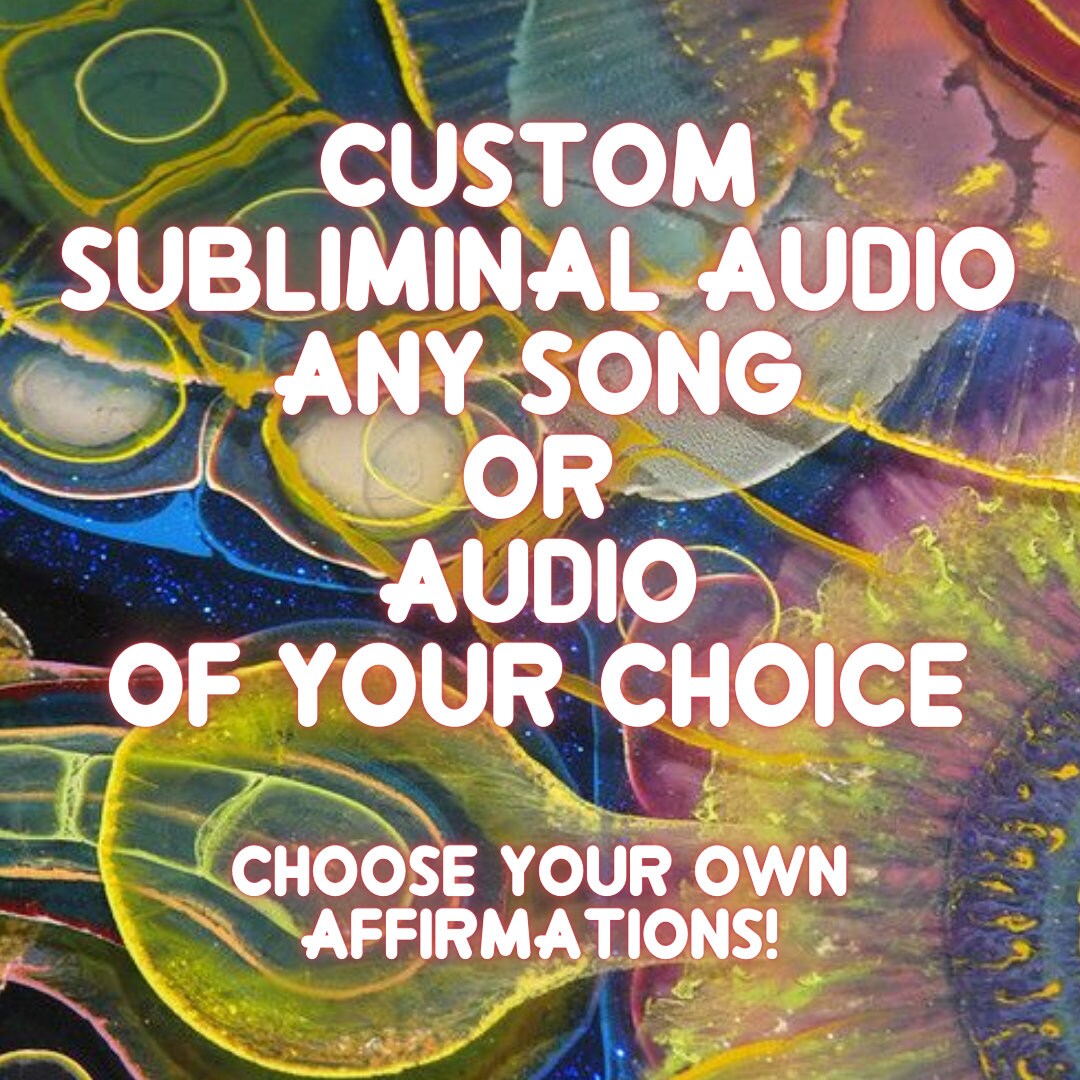 Custom Subliminal Audio Any Song or Audio of Your Choice - Etsy