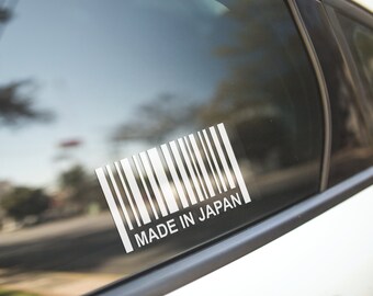 Barcode Car Decal - Etsy