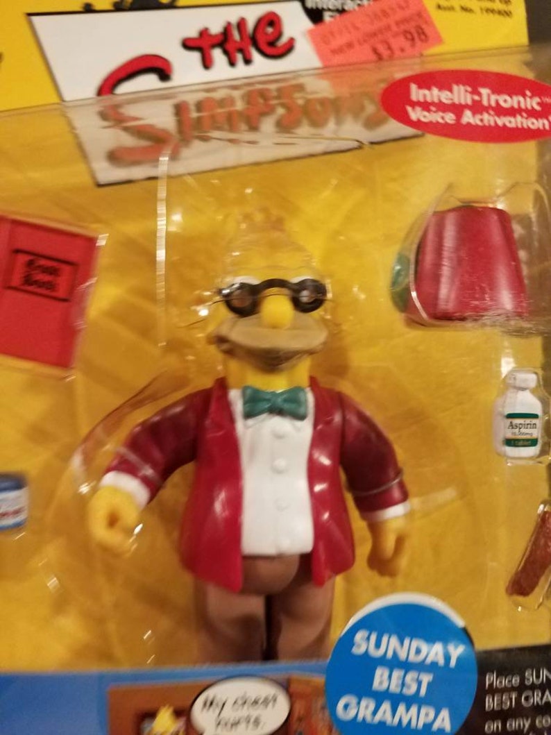 The Simpsons Sunday Best Grandpa Action Figure - Etsy