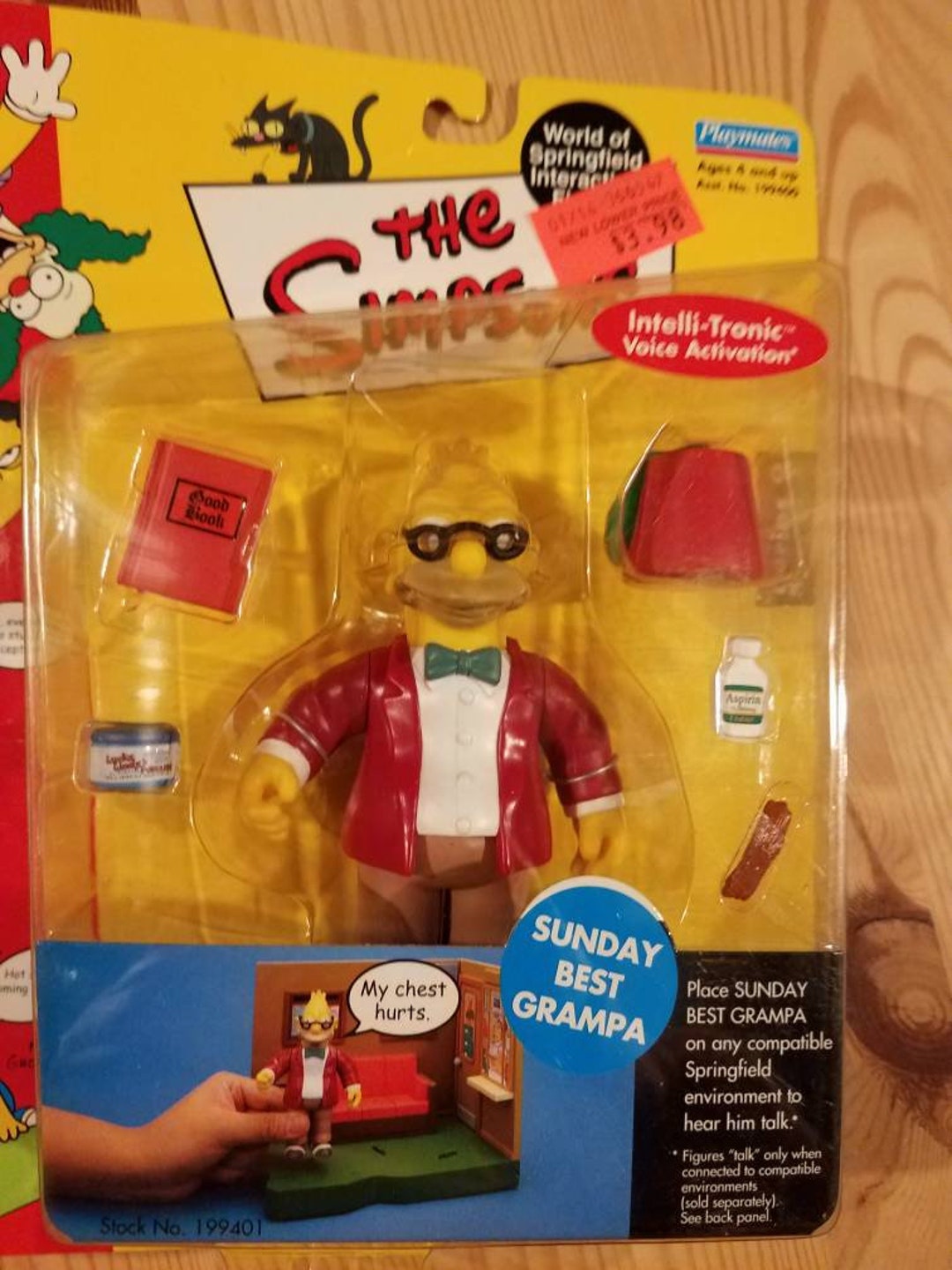 The Simpsons Sunday Best Grandpa Action Figure - Etsy