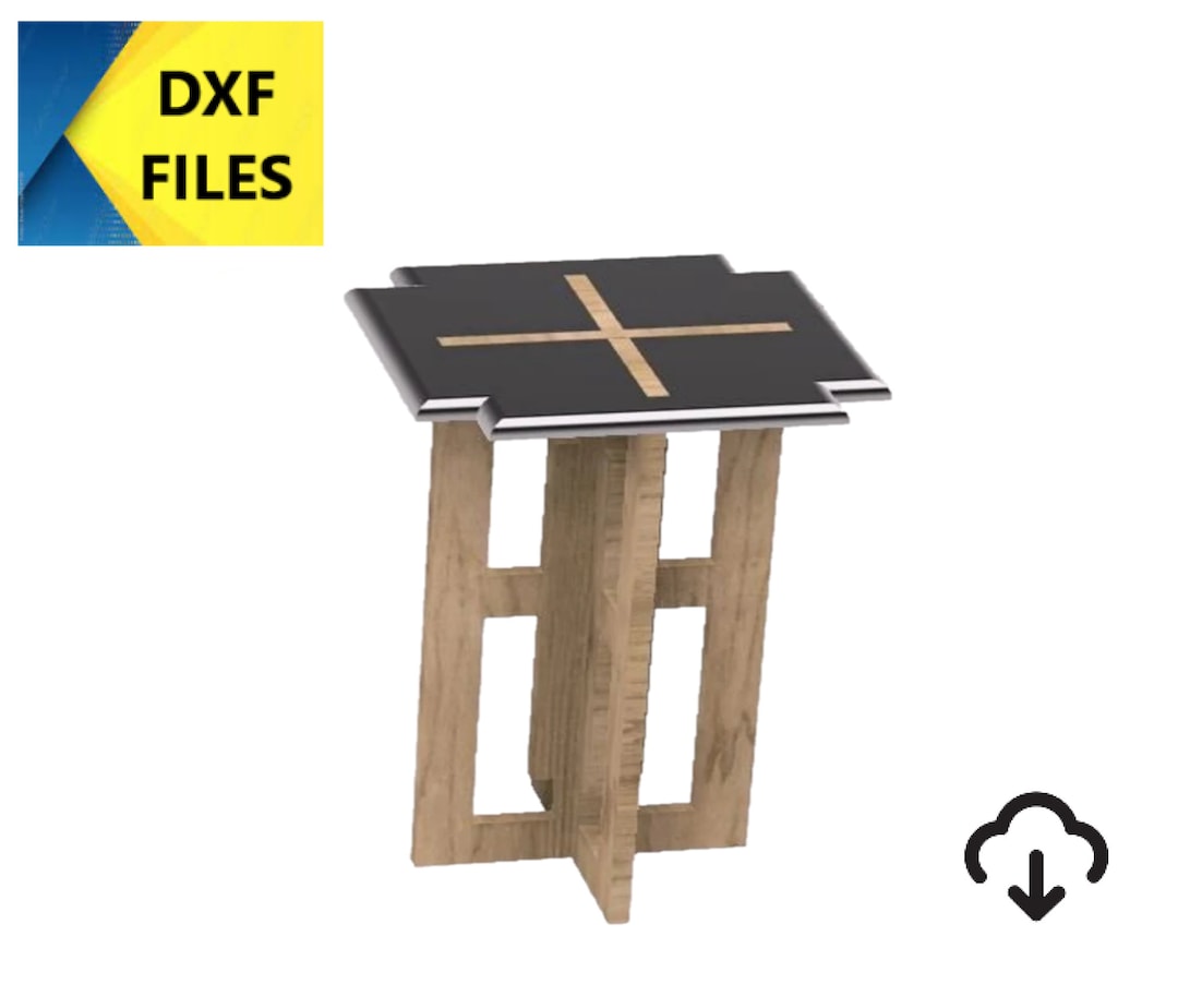 Stool Dxf File, Vcarve Pro Cut File, Laser Cut File Stool, Digital ...