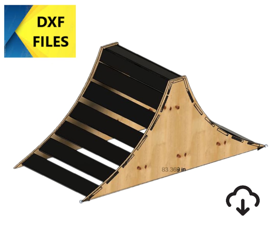 Dxf Bike Ramp, Bike Spine Ramp Builds Vcarve File, Dxf File, Svg File ...