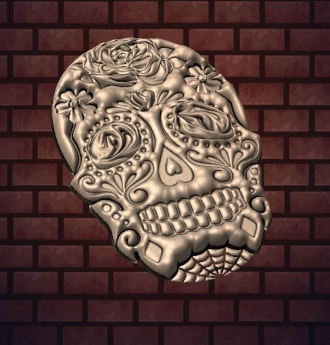 Skull Stl File, 3d Cutting File, Skull Cutting File, 3d Skull, 3d ...