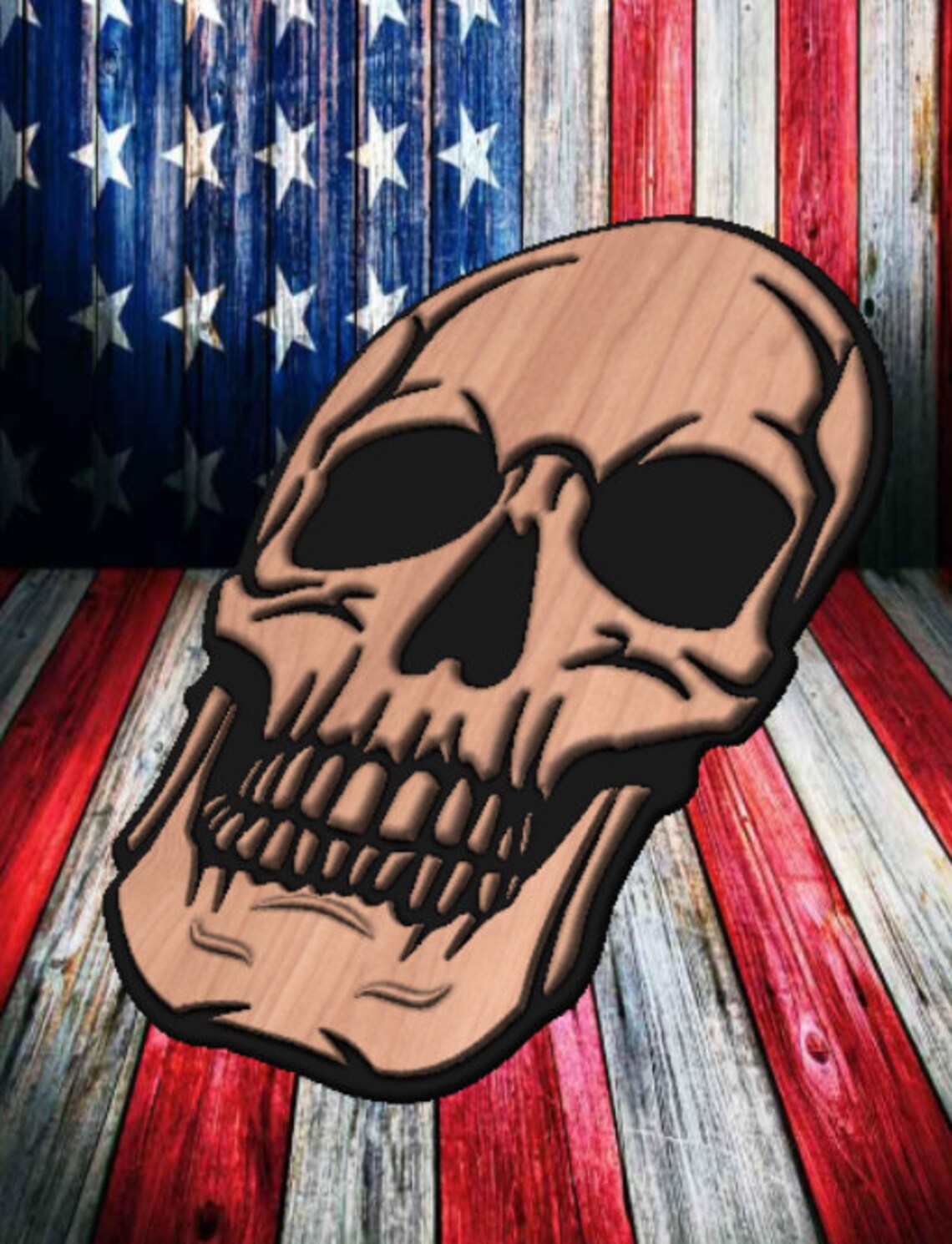 Skull Stl File, 3d Cutting File, Skull Cutting File, 3d Skull, 3d ...