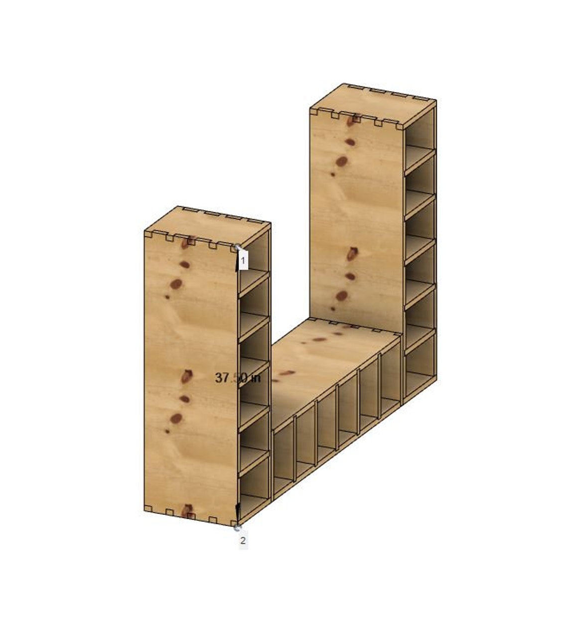 Cnc Dxf File, Dxf File Shoe Locker, Cnc Furniture Cut Files, Book Shelf ...