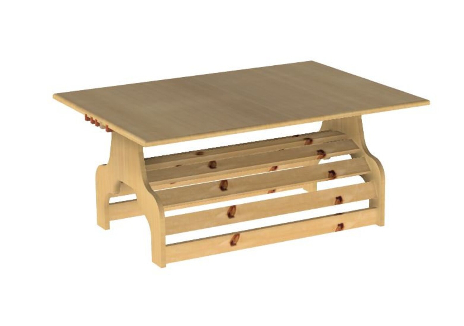 Plywood Desk Dxf File, Coffee Table Dxf File, Laser Cut Table File, Cnc ...