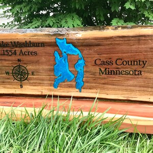Lake Sign Lake Wall Art Completely Customizable Any Lake - Etsy