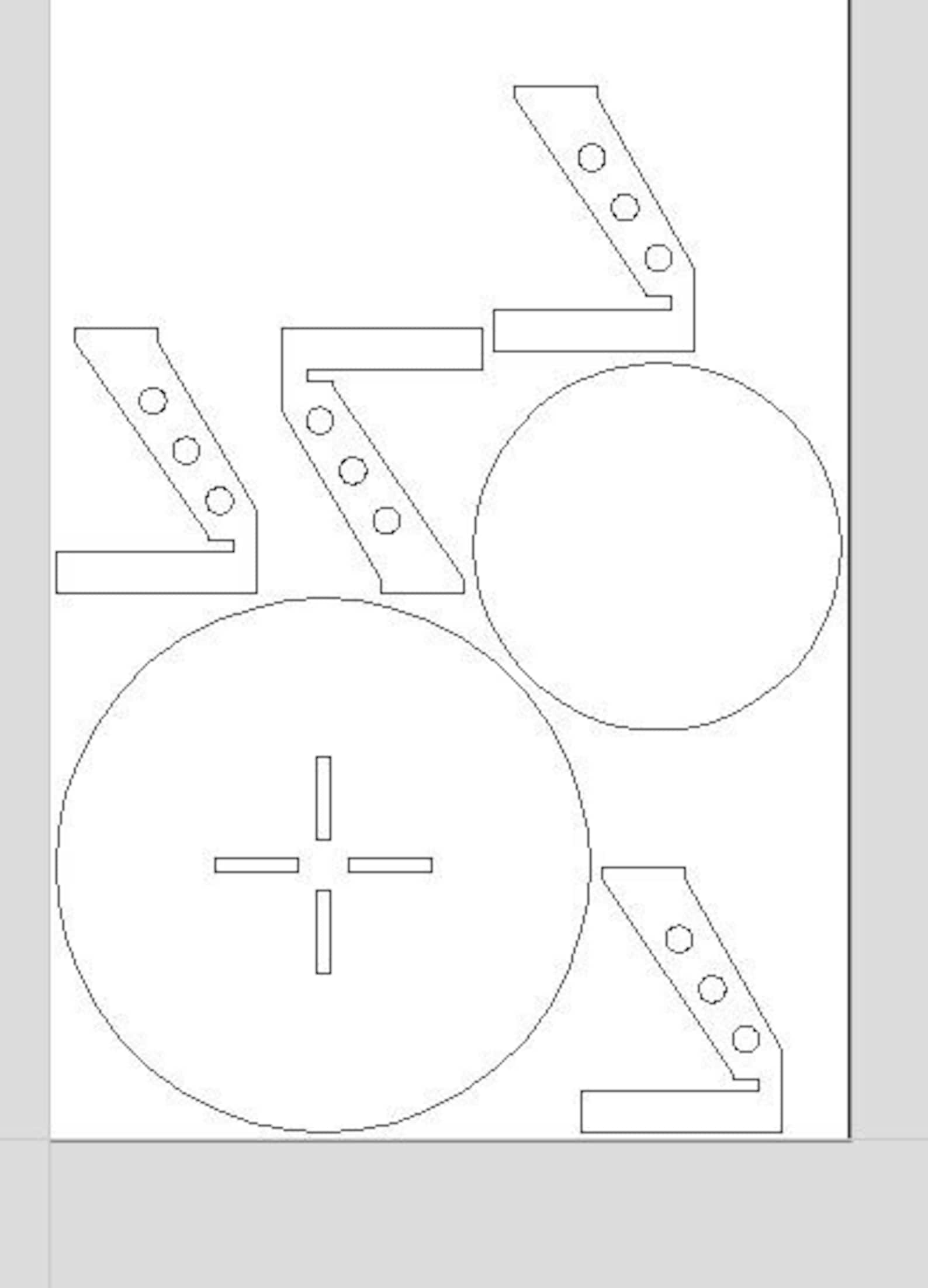 Dxf File Furniture Coffee Table Stand Foot Stool Dxf File - Etsy