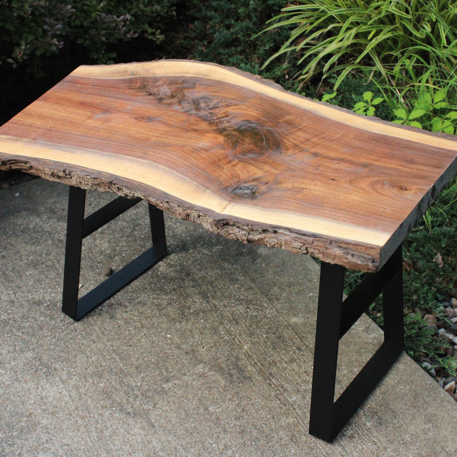Live Edge Stool, Live Edge Coffee Table, Walnut Coffee Table, Custom ...