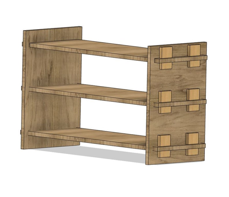 Plywood Bench Dxf File, Cnc Dxf Bench File, Display Rack Dxf File, 3ft ...