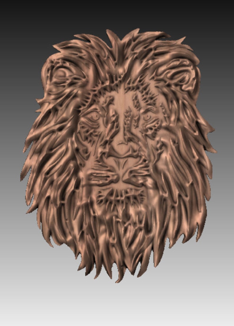 Lion Stl File, 3d Cutting File, Lion Cutting File, 3d Lion, 3d ...