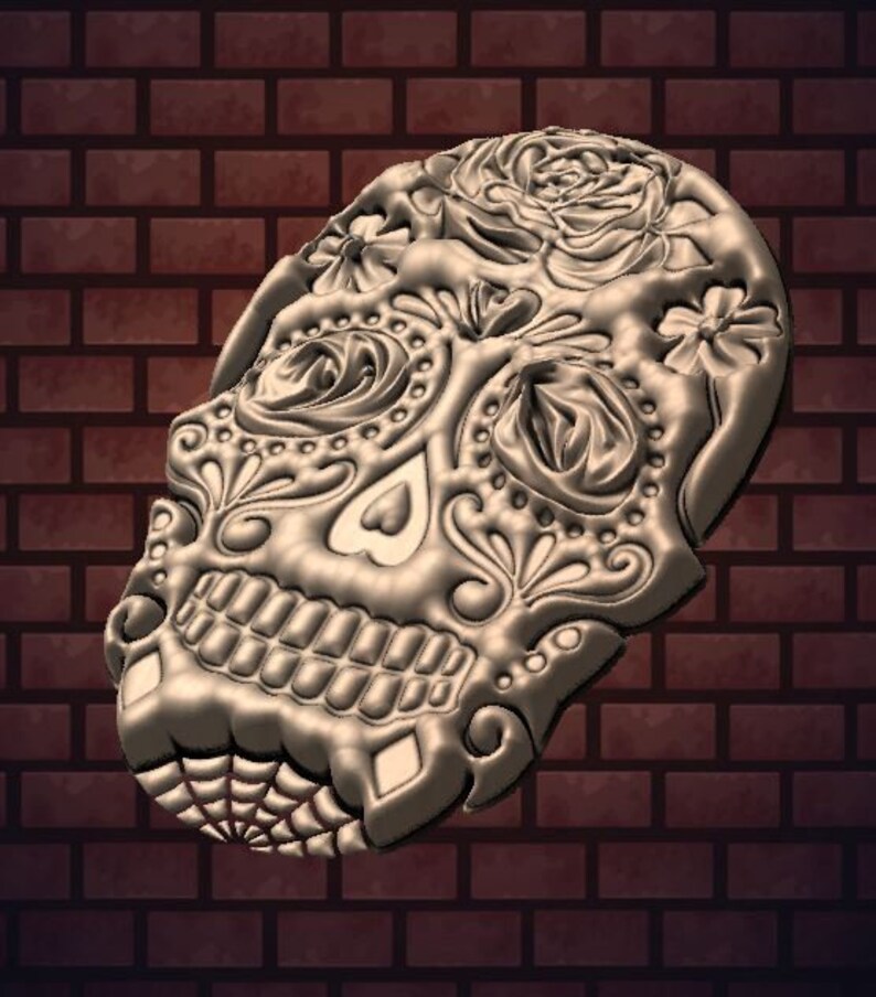 Skull Stl File, 3d Cutting File, Skull Cutting File, 3d Skull, 3d ...