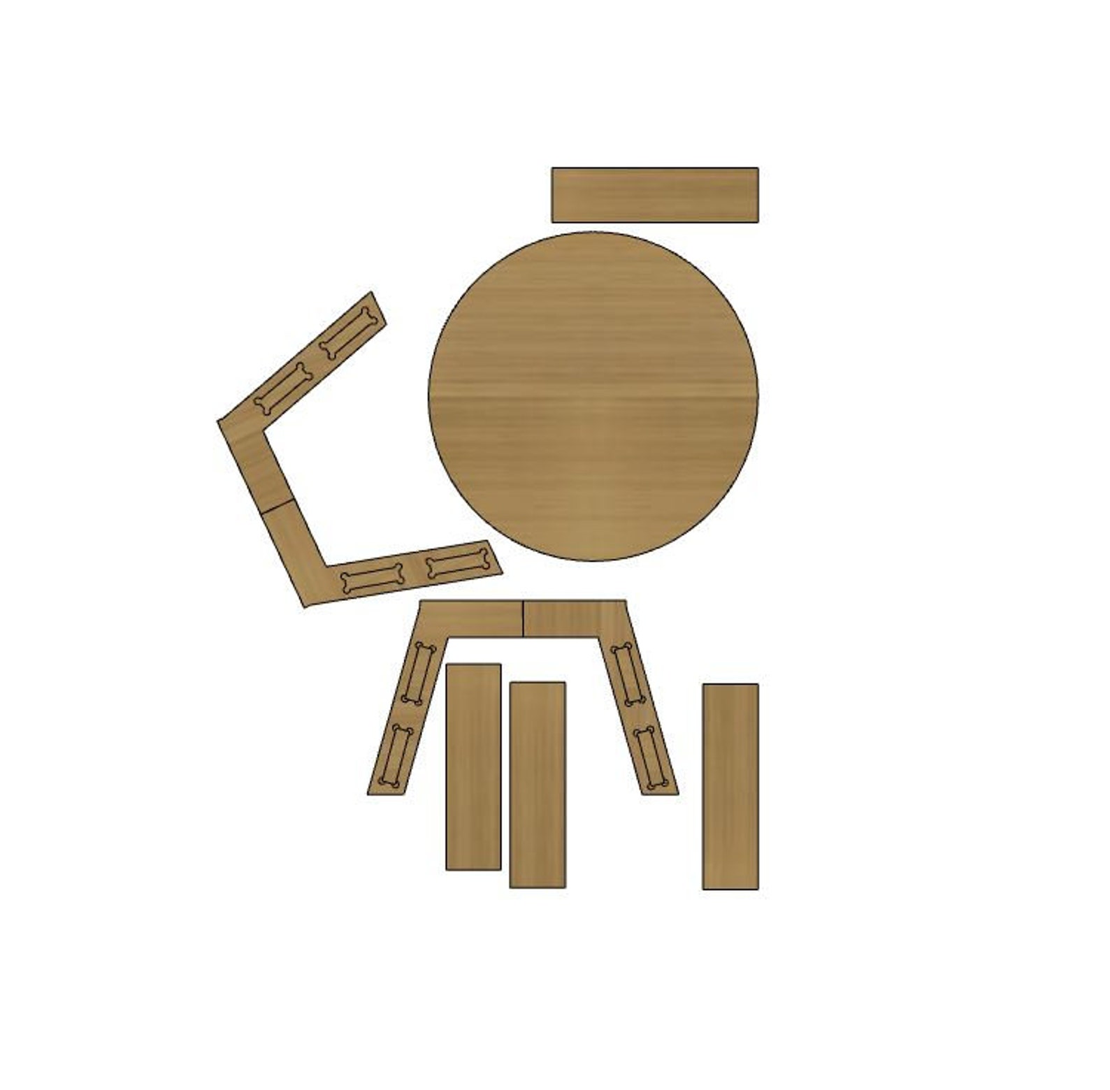 Step Stool,laser Cut File, Cnc Dxf Stepping Stool File, Digital ...