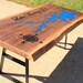 Live Edge Table HUGE, Epoxy Resin Diamond Pigment Tables, Custom to ...