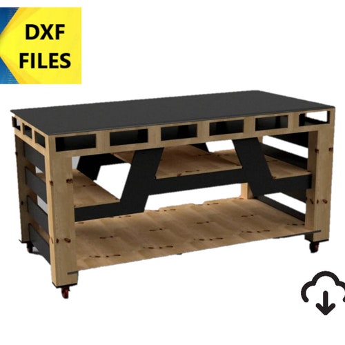 Shop Work Table Dxf Files Cnc Dxf Shop File for Workbench - Etsy
